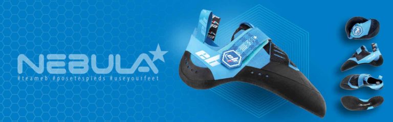 EB shoes, French brand of climbing shoes